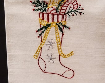 Flour Sack Stocking | Etsy