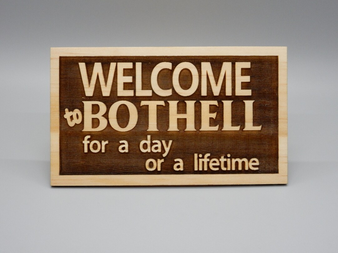Large Original welcome to Bothell Sign - Etsy UK