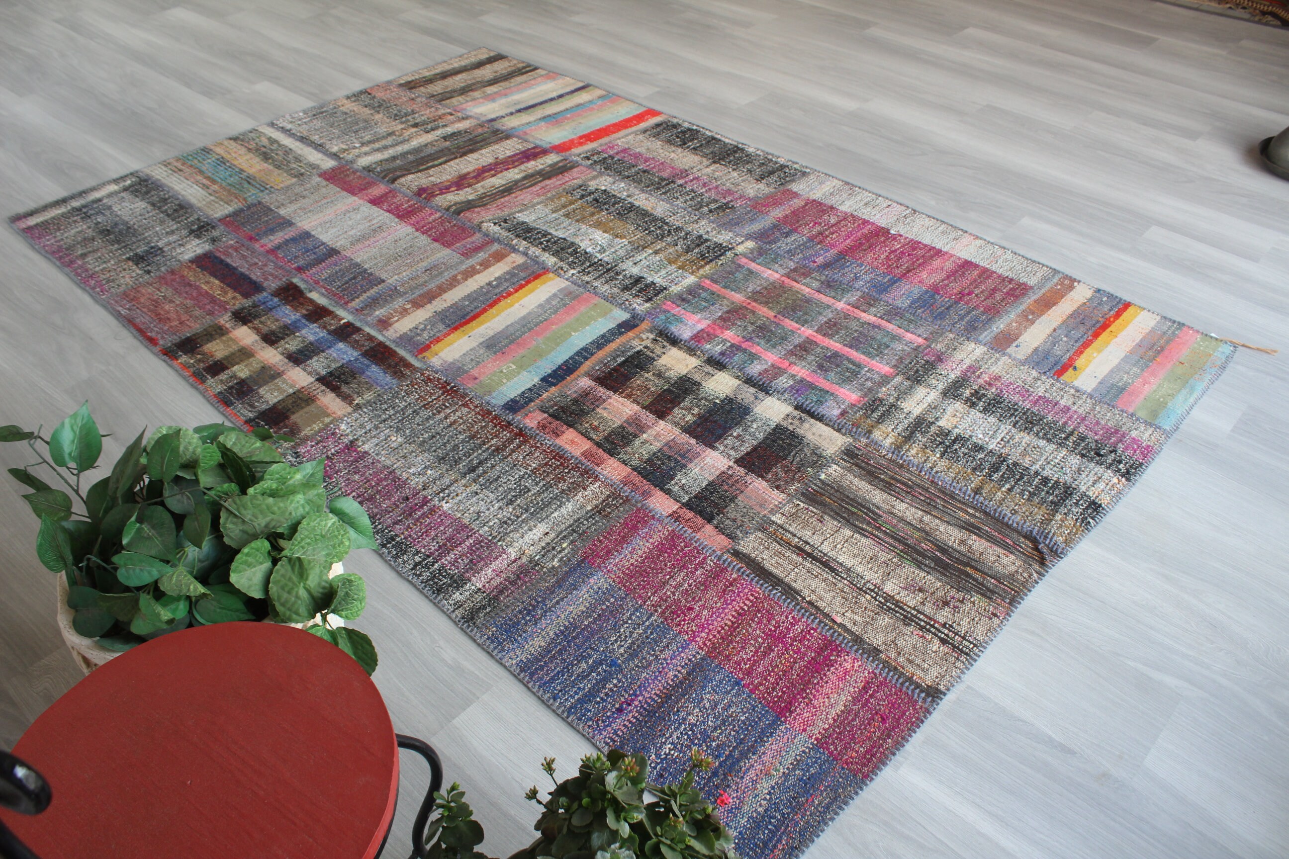 Vintage Rag Rug Ethnic Rag Rug Patchwork Rug Rug Bohemian - Etsy