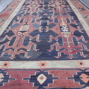 Antique AVAR Kilim , Antique Kilim Rug, Ethnic Kilim Rug, Wide Kilim ...