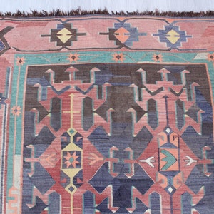 Antique AVAR Kilim , Antique Kilim Rug, Ethnic Kilim Rug, Wide Kilim ...