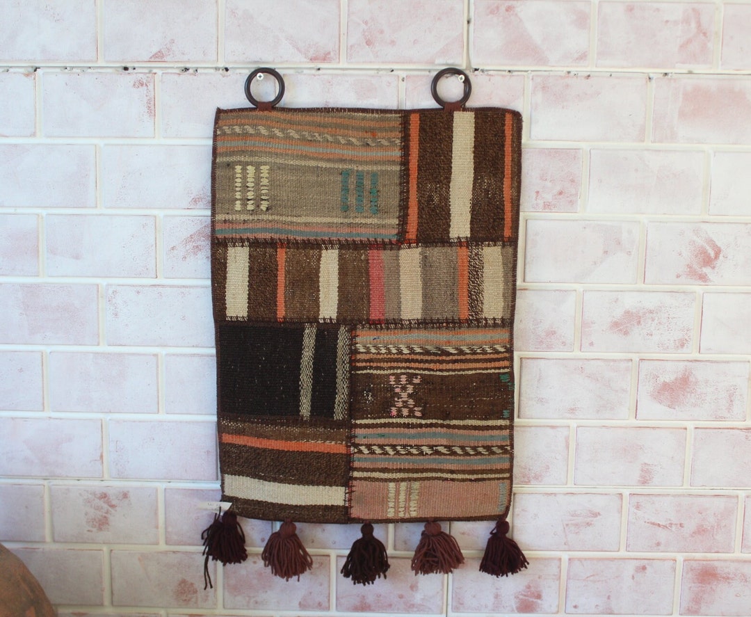 Patchwork Wall Rug, Patchwork Tapestry, Bohemian Wall Accessory / WH ...