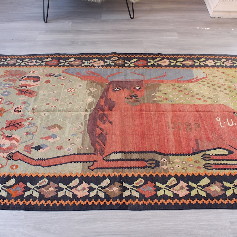 Bohemian Kilim Rug - Etsy