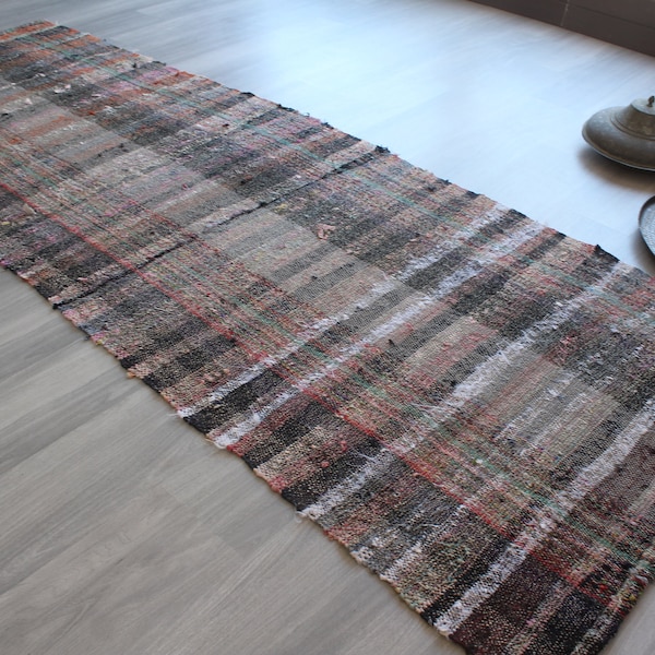 Rag Rug Runner - Etsy