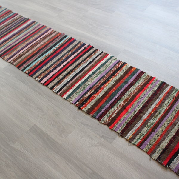Rag Rug Runner - Etsy
