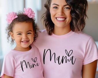 Mama and Mini Leopard Heart Outfit-mommy and Me Matching Leopard Set ...