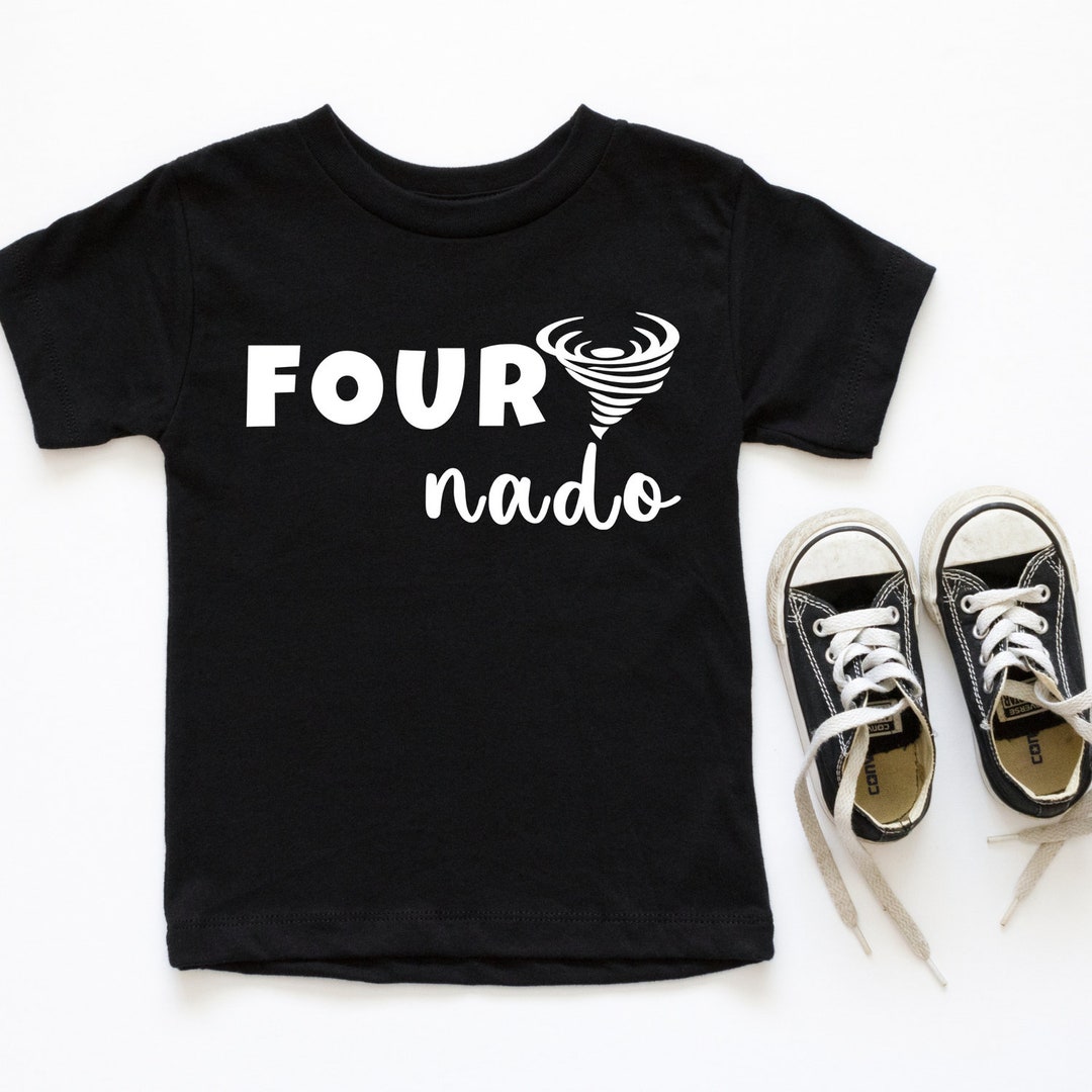 Fournado 4th Birthday Shirt, Four Year Old T-shirt, Birthday Girl-boy ...