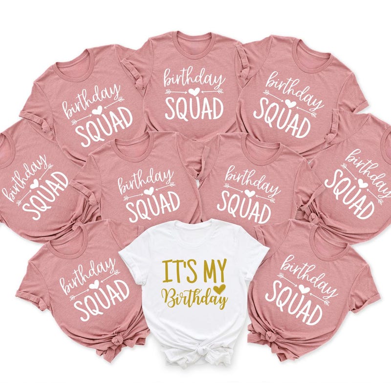 Birthday Squad Shirt - Etsy