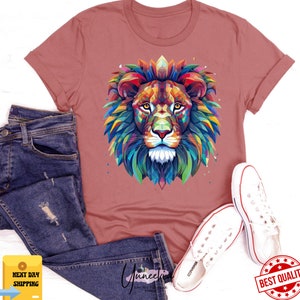Lion Shirt, Animal Shirt, Animal Lover Unisex Shirt, Lion T-shirt ...