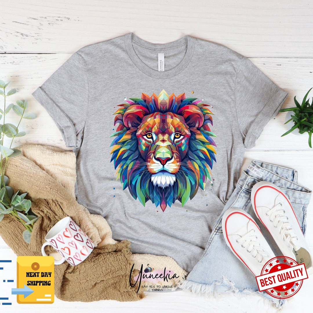 Lion Shirt, Animal Shirt, Animal Lover Unisex Shirt, Lion T-shirt ...