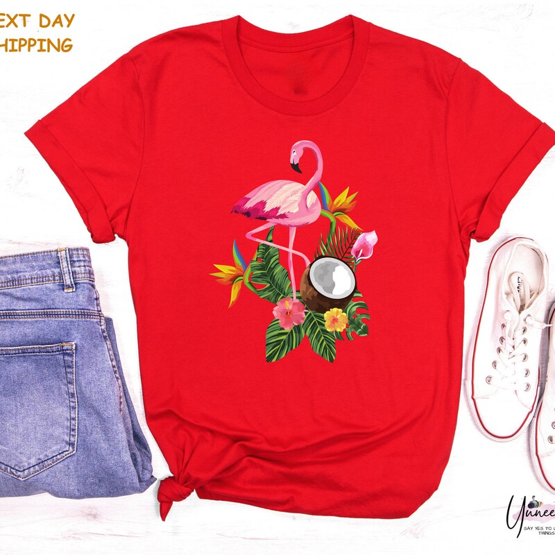Flamingo Shirt Women - Etsy