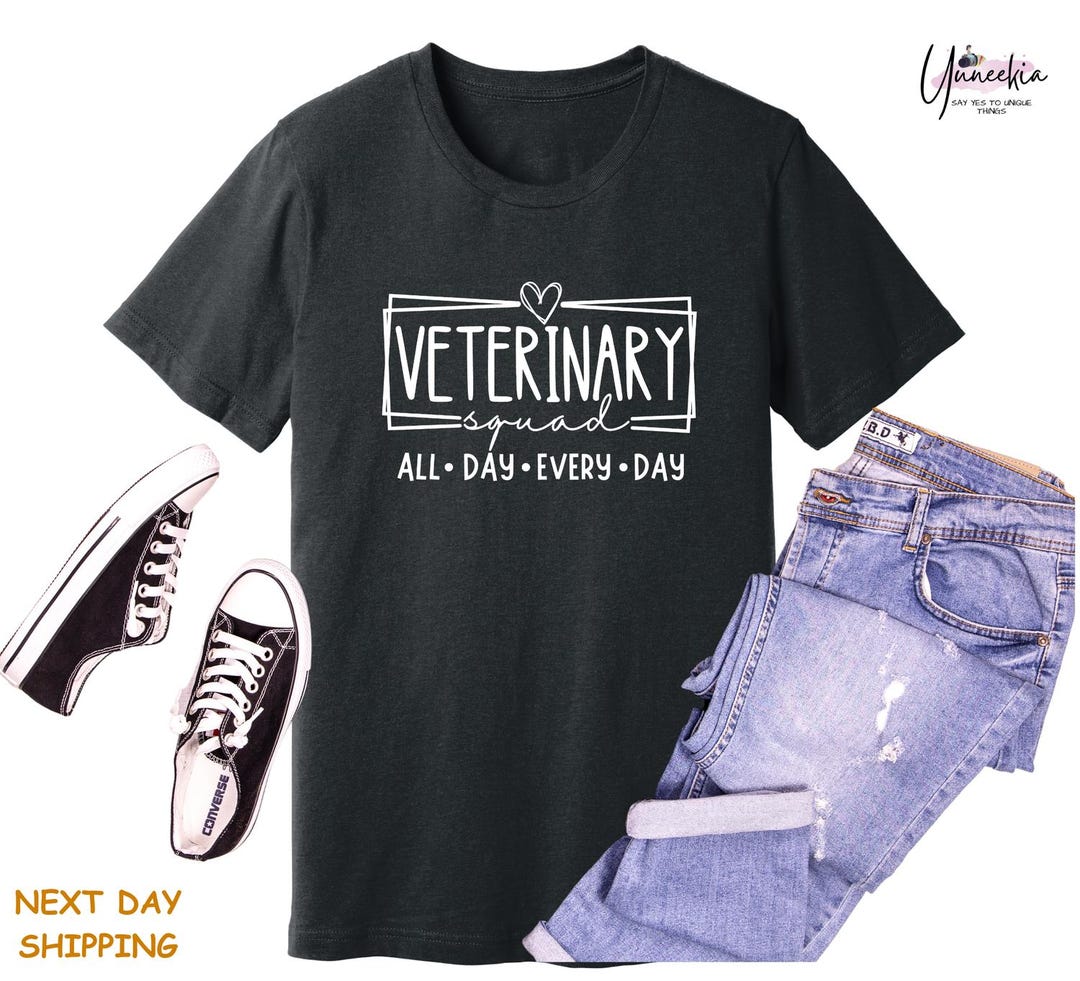 Veterinary Squad Shirt, Vet Assistant Tshirt, Vet Medicine Tee ...