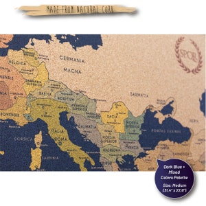 Medium Printed Cork Roman Empire 117 AD Map 31,4" X 22,8" | Roman ...