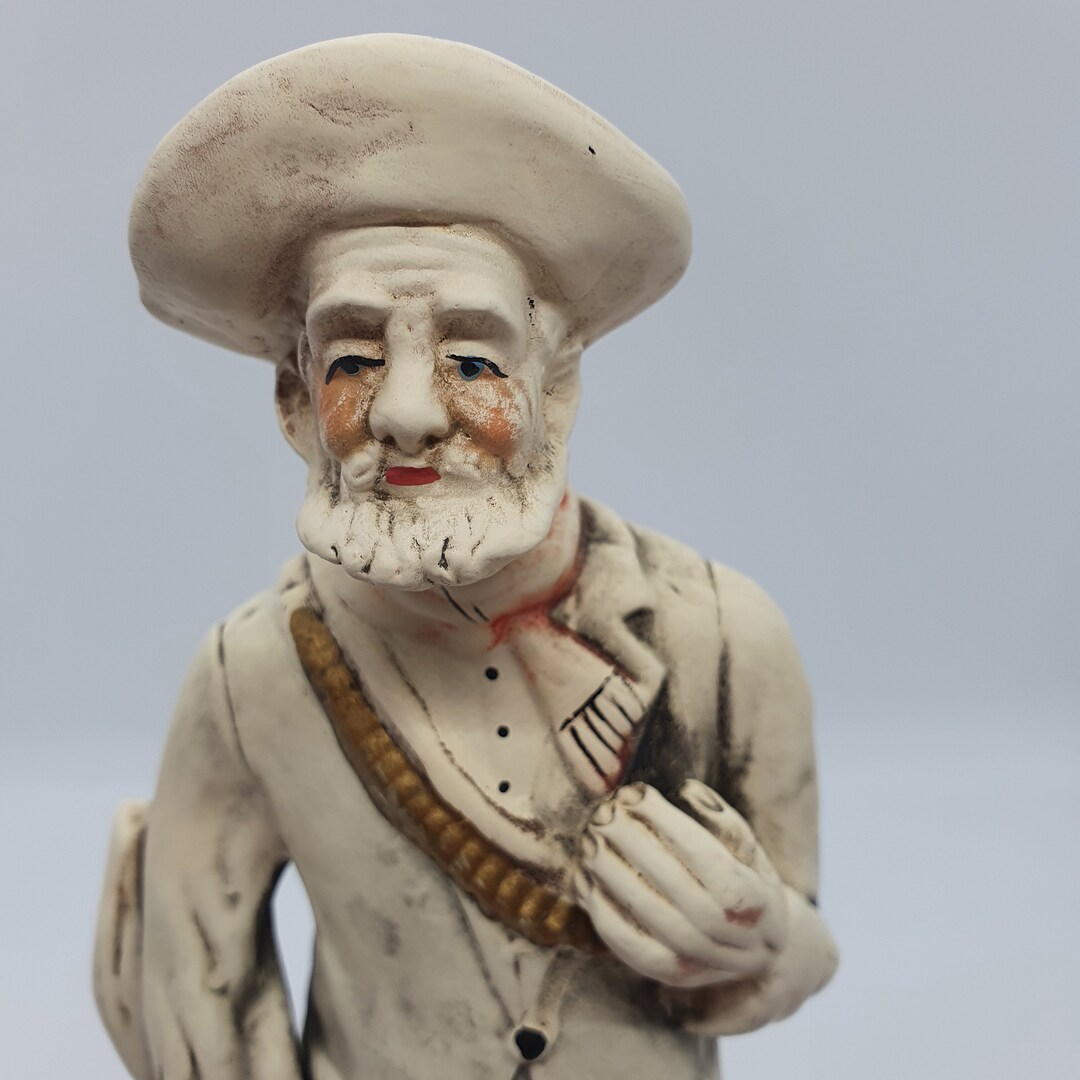 Vintage Ceramic Figurine Old Man Duck Hunting With Gun and Dog - Etsy