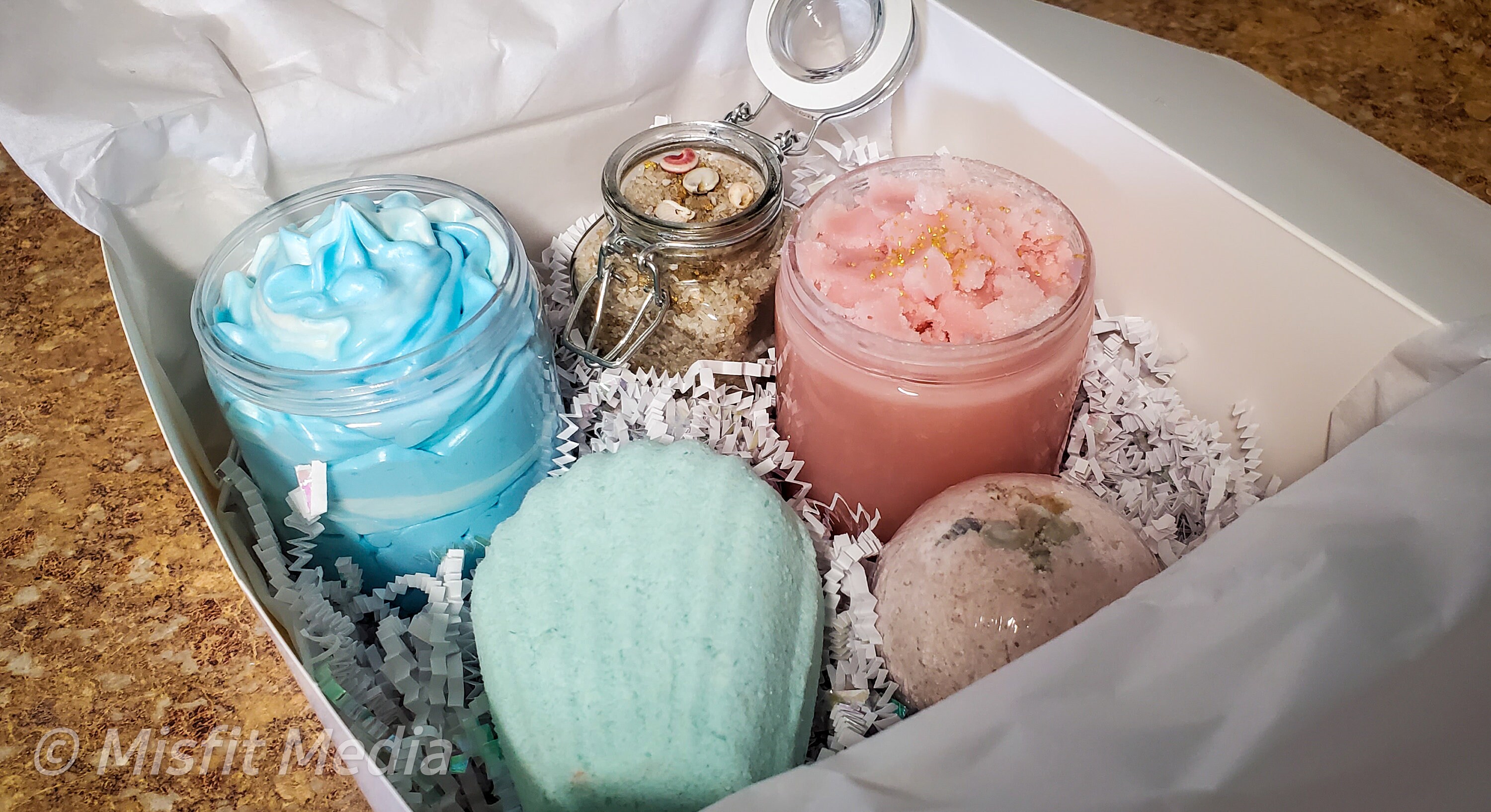Organic Beach Spa Kit | Beachy Spa Kit | Beach Spa Box | Beach Bath Box ...