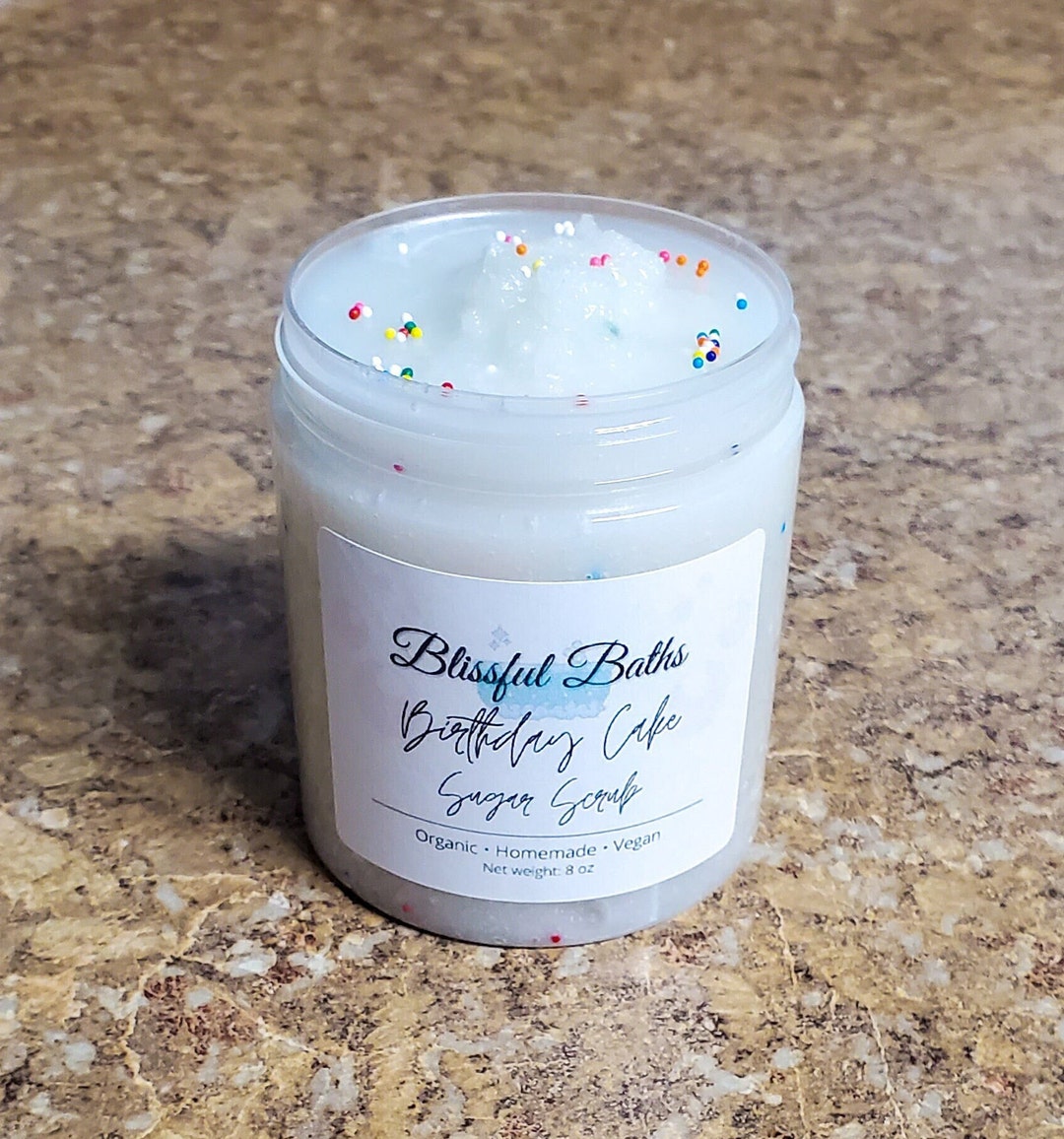 Organic Birthday Cake Sugar Scrub | Birthday Cake Sugar Scrub ...