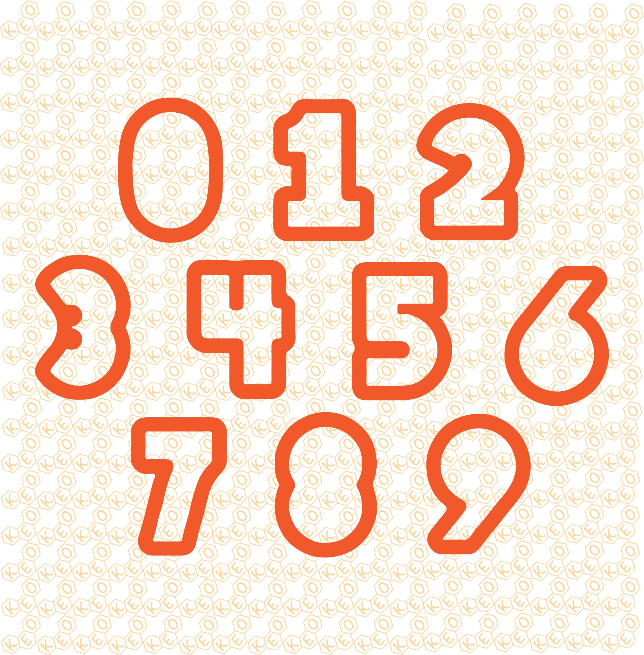 Cookie Cutters - Numbers, Baby Shower, Summer Time, High Fashion ...