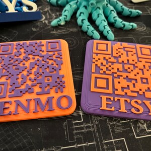 QR Code Placard - Personalized Advertising (5"x4.5") - Etsy