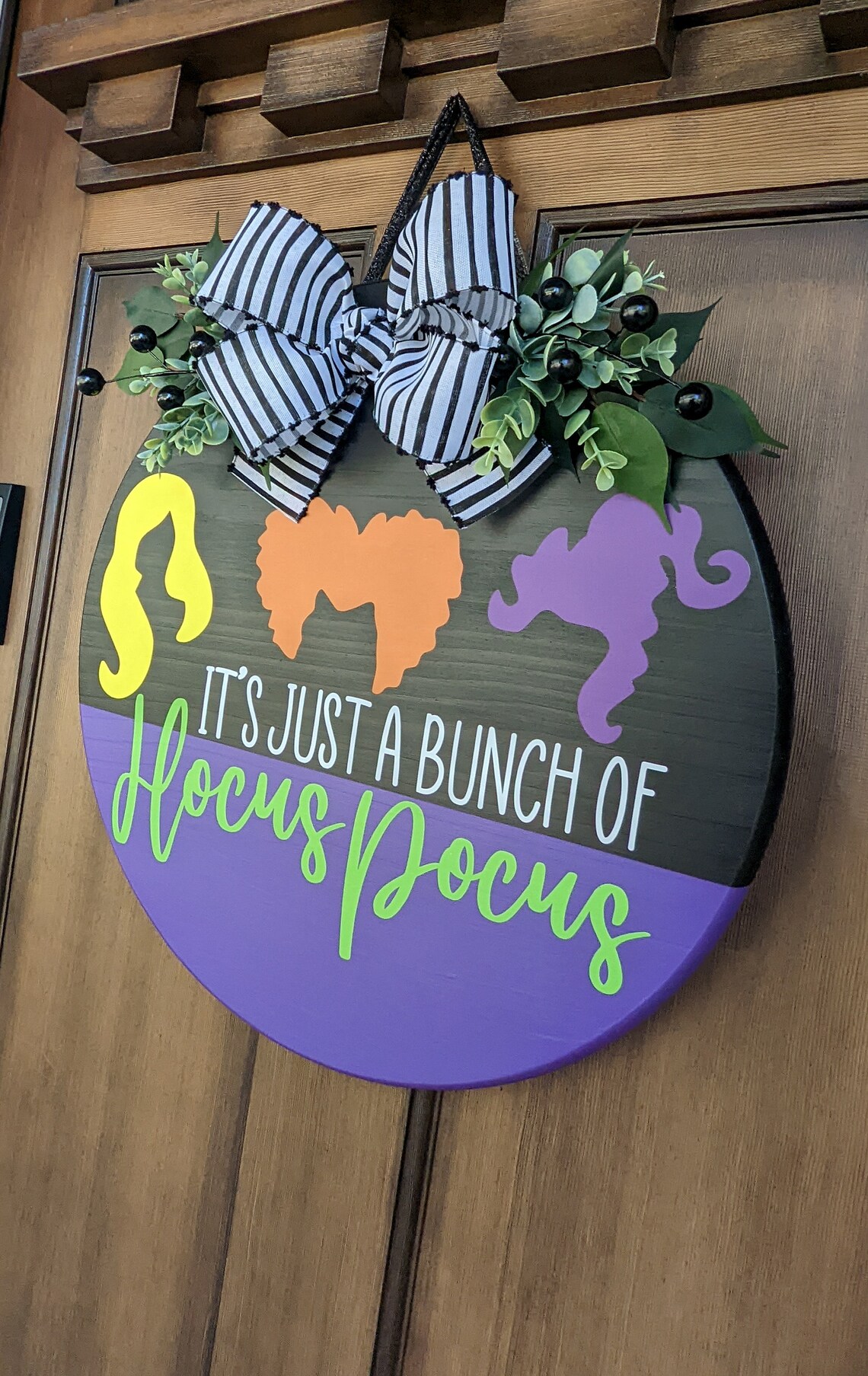 Welcome Door Hanger Halloween Door Hanger Door Hanger Hocus - Etsy