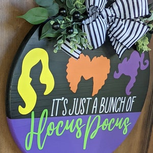 Welcome Door Hanger, Halloween Door Hanger, Door Hanger, Hocus Pocus ...