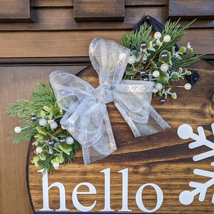 Welcome Door Hanger, Winter Door Hanger, Hello Winter, Hello Winter ...