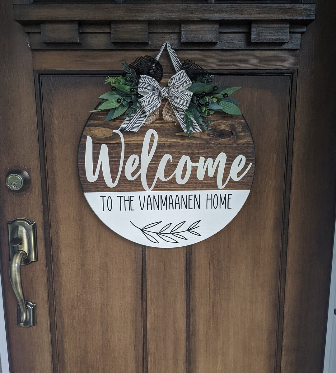 Welcome Door Sign, Personalized Door Sign, Personalized Welcome Sign ...