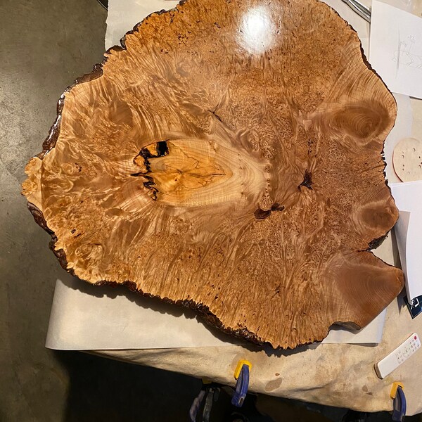 Burl Wood Table - Etsy