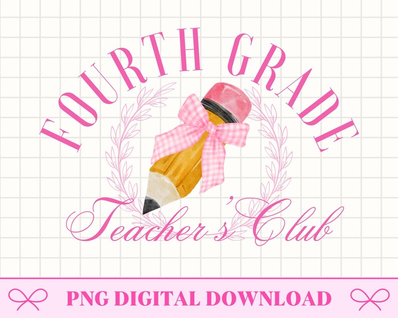 Coquette Teacher Png School Bus Png Fourth Grade Png Fourth Grade ...