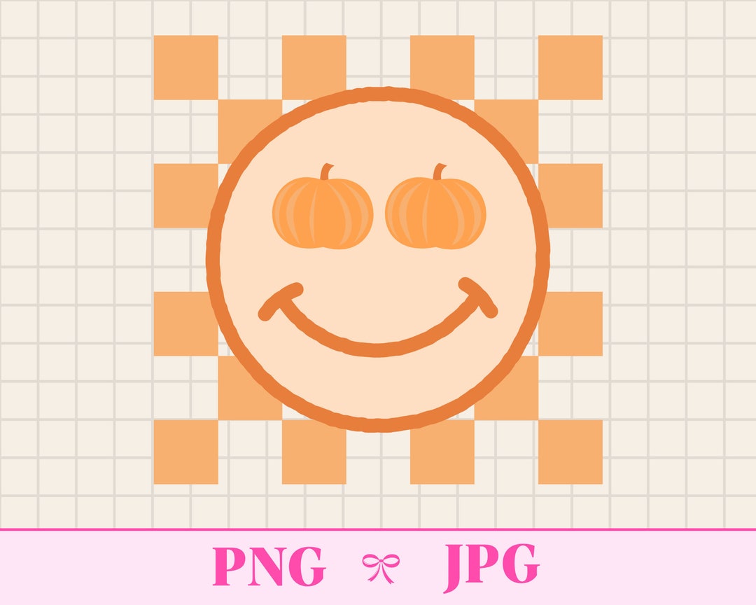 Grid Pumpkin Spice Png Smiley Face Png Pumpkin Sublimation Pumpkin ...