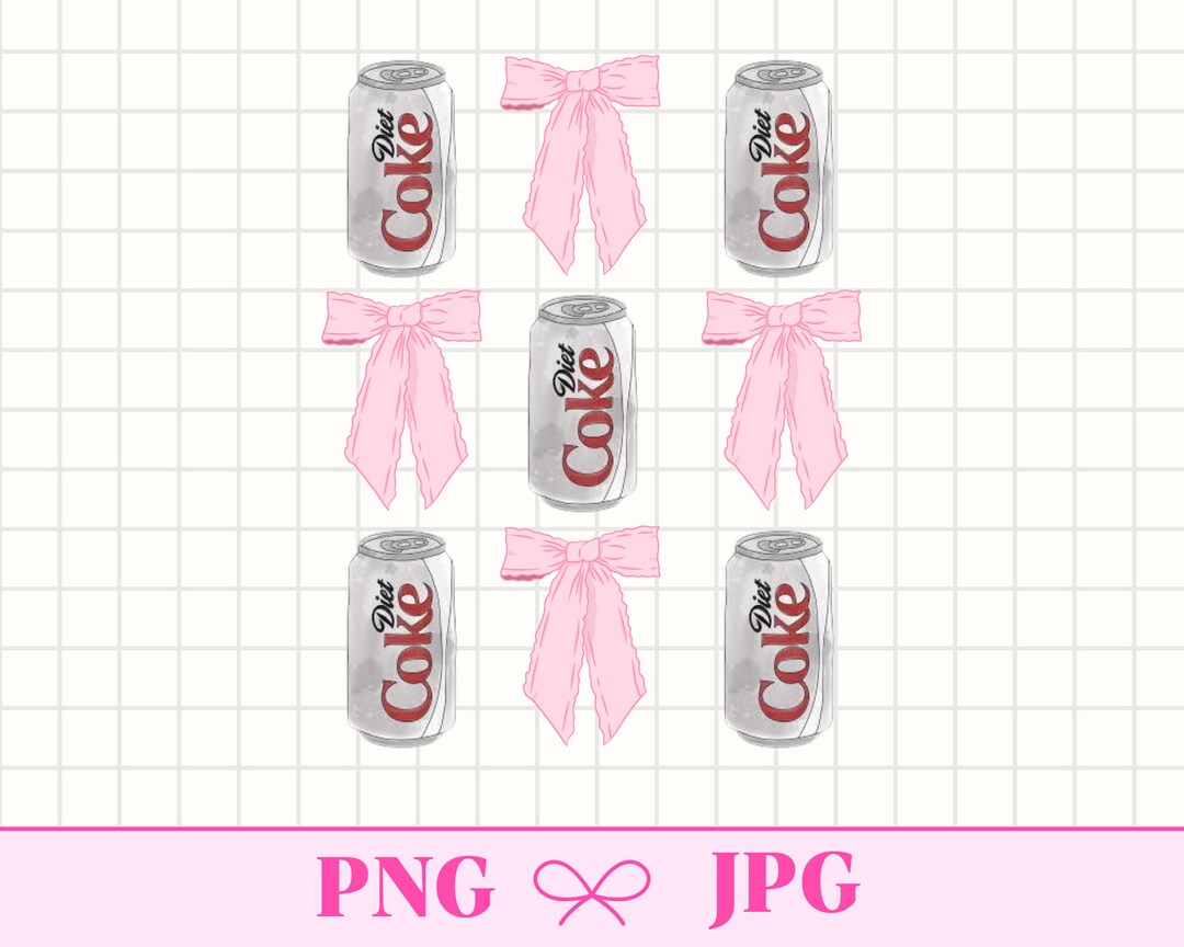 Coquette Diet Coke Png Pink Bow Diet Coke Png Girly Diet Coke Digital ...