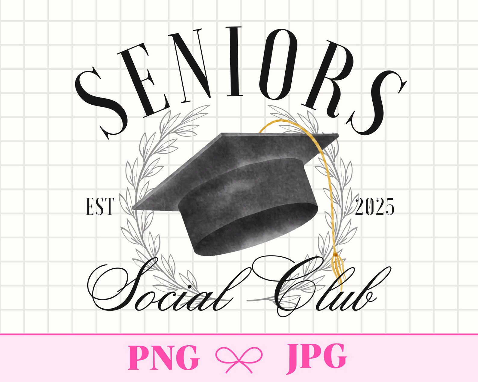 2025 Seniors Png Senior Social Club Png Senior Sublimation Coquette ...