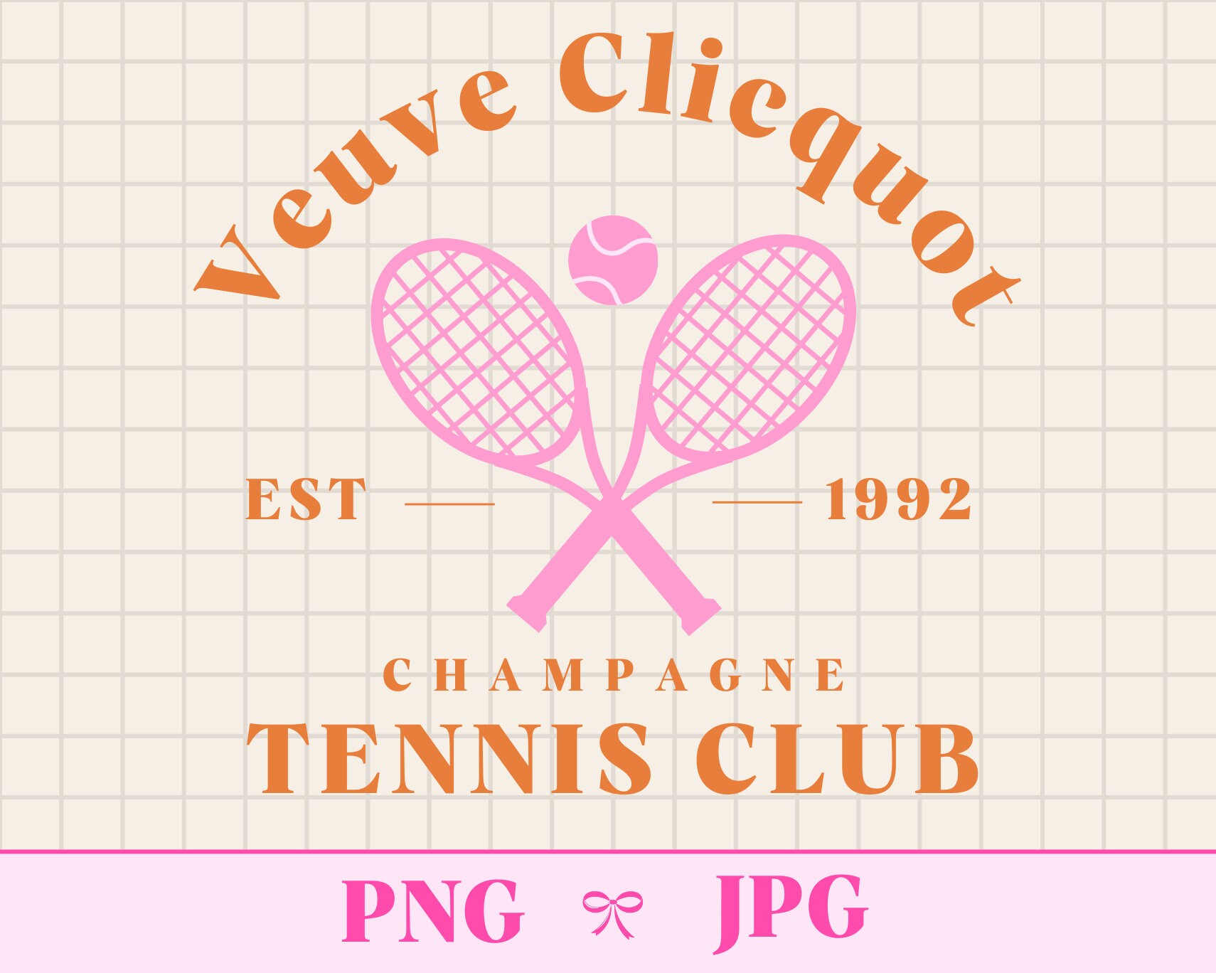 Veuve Clicquot Png Champagne Png Tennis Club Png Tennis - Etsy Canada
