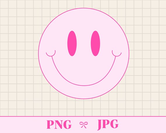 Pink Smiley Face Png