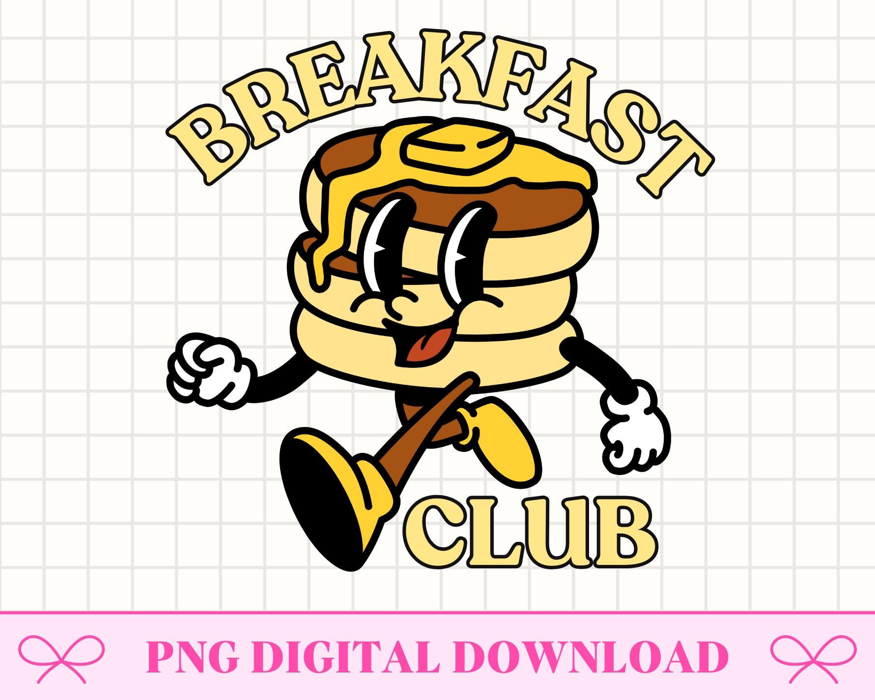 Breakfast Club Png Retro Png Vintage Png Pancakes Png Brunch Png ...