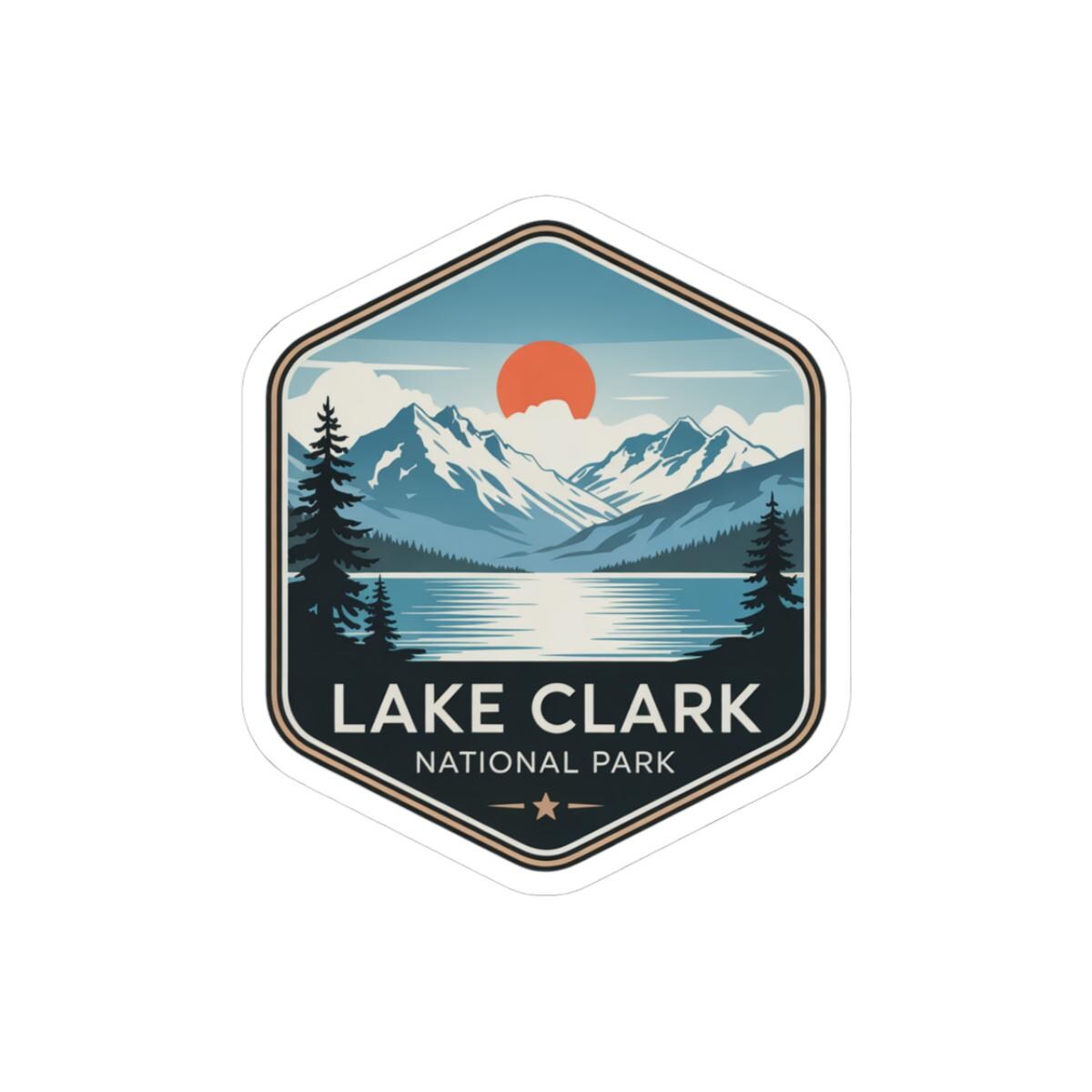 Lake Clark Kiss-cut Stickers - Adventure Decor, Travel Gifts, Laptop ...