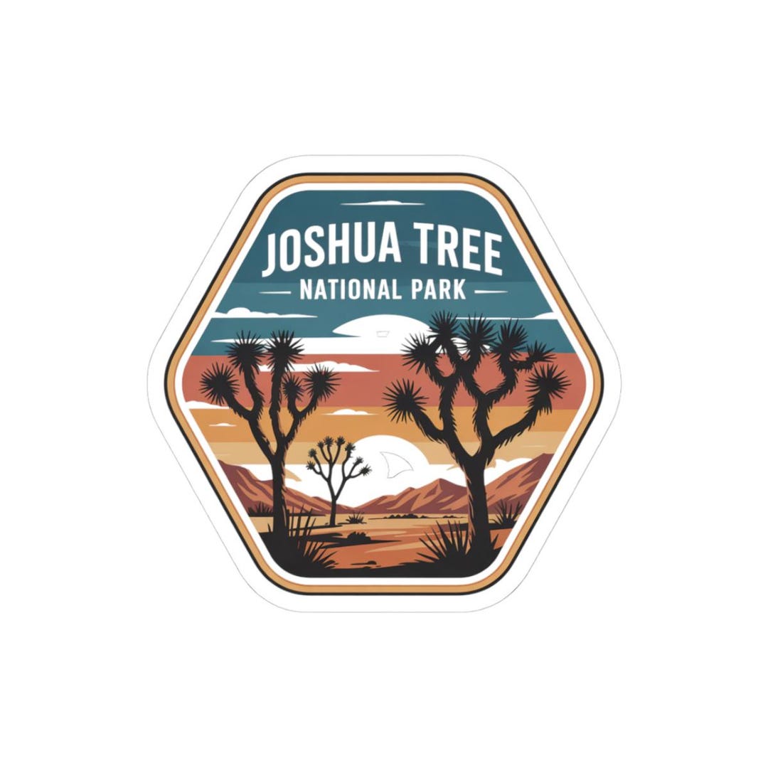 Joshua Tree Kiss-cut Stickers - Adventure Decor, Travel Gifts, Laptop ...