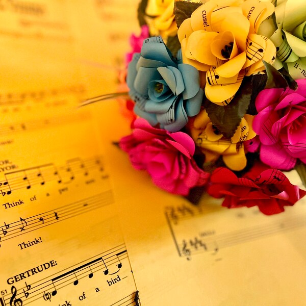 Sheet Music Bouquet - Etsy