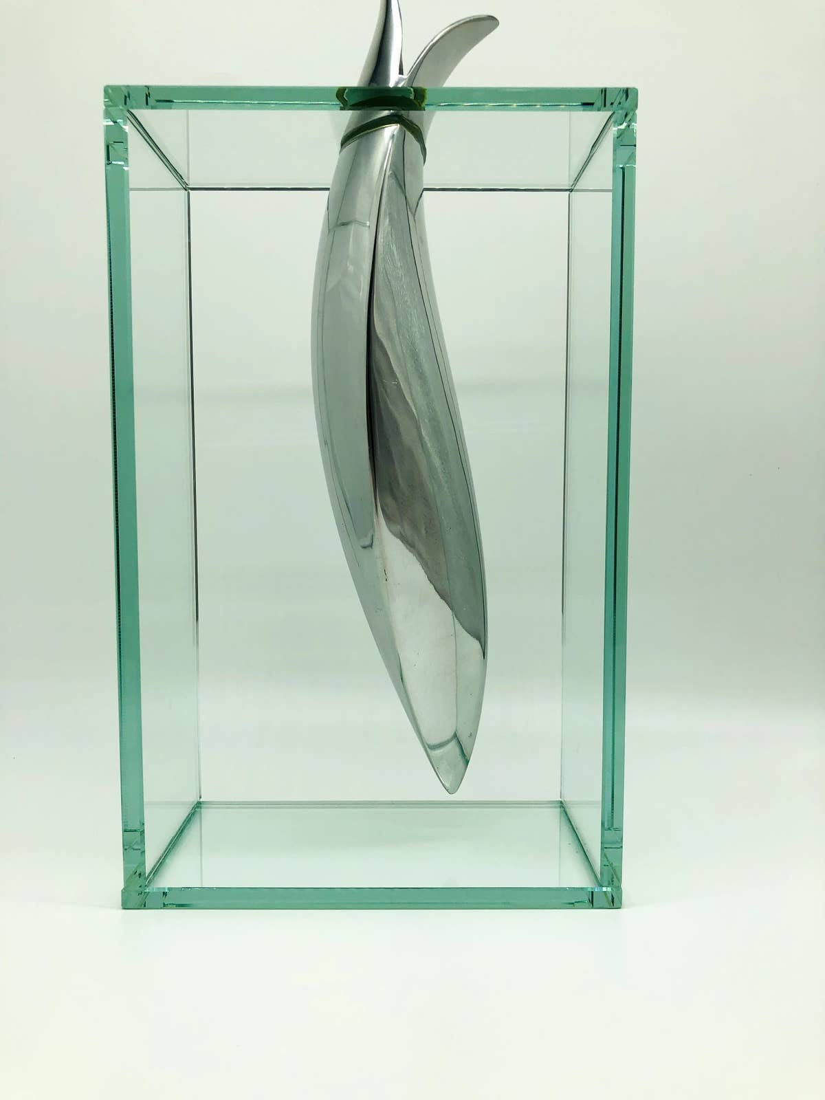 RARE Vintage LISA MORI Modernist Mixed Media Glass Aluminum - Etsy