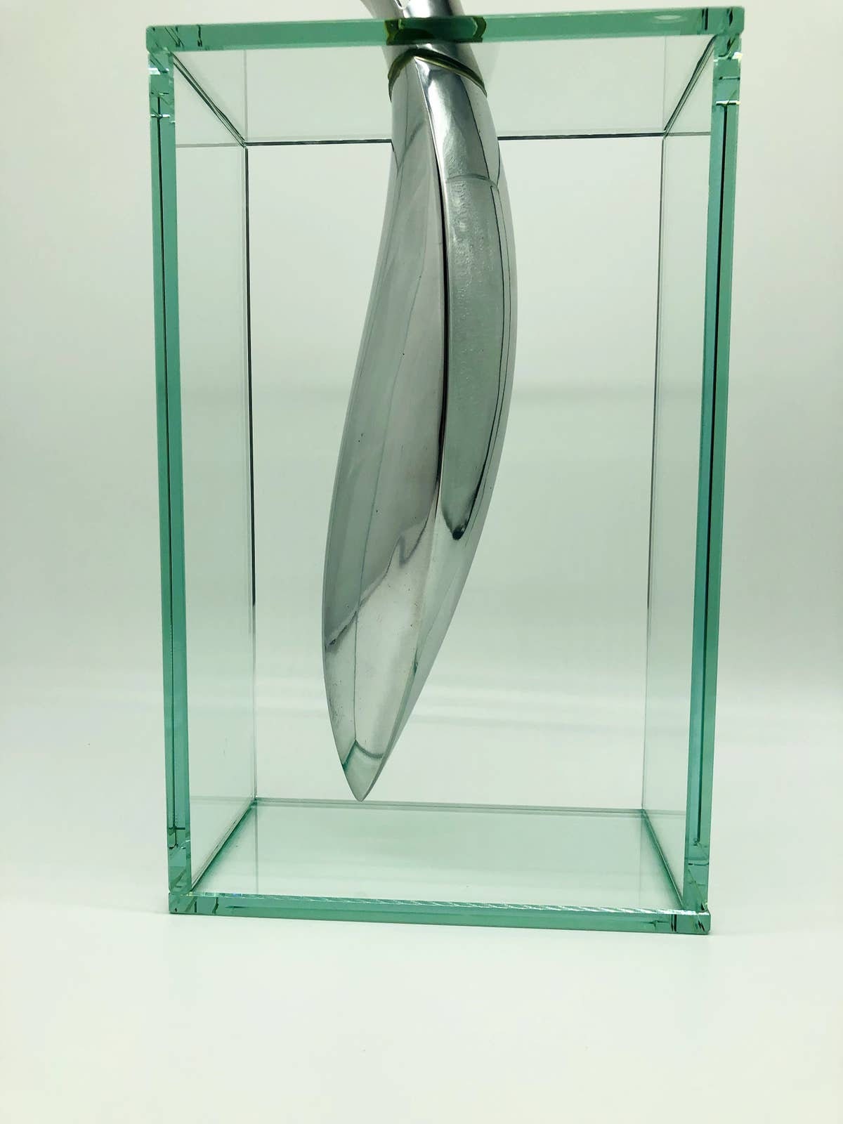 RARE Vintage LISA MORI Modernist Mixed Media Glass Aluminum - Etsy