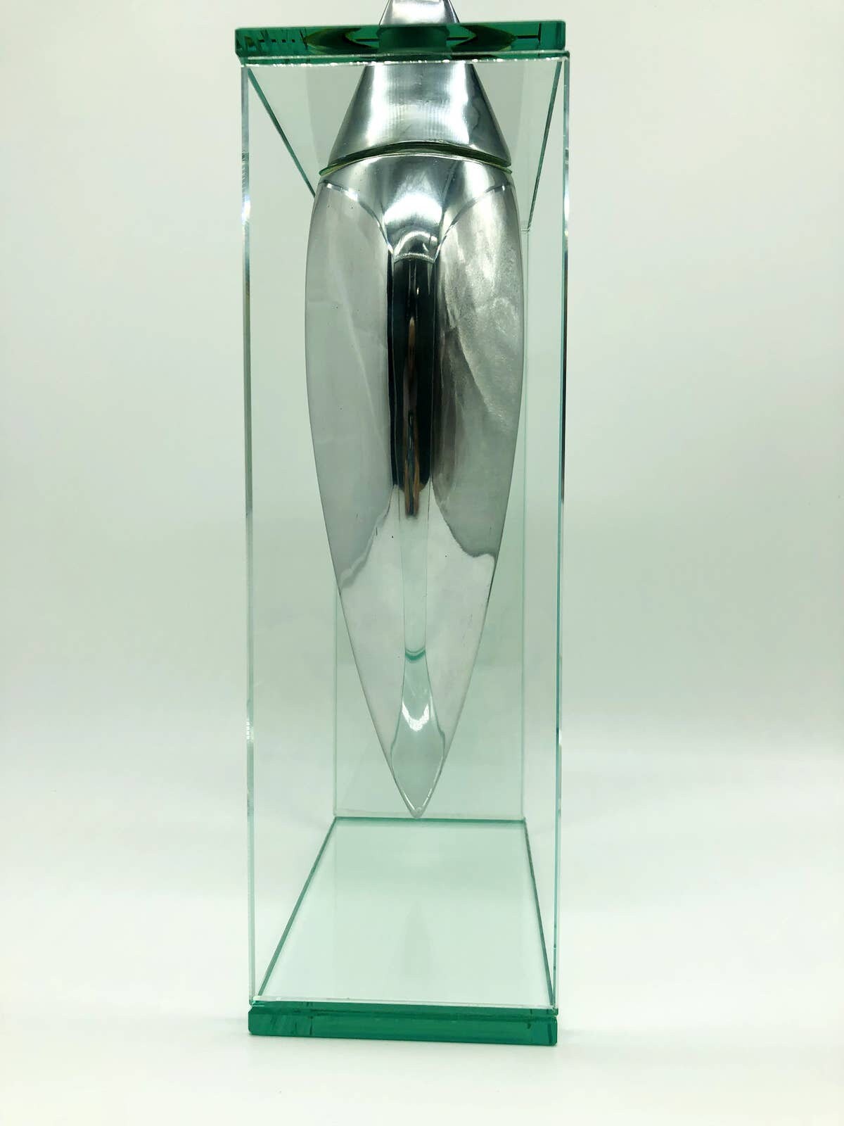 RARE Vintage LISA MORI Modernist Mixed Media Glass Aluminum - Etsy