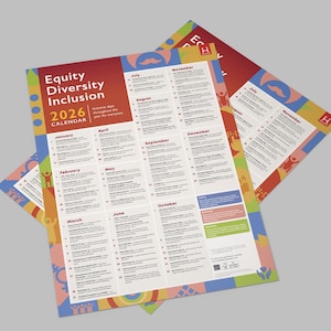 Equity Diversity Inclusion (EDI) Calendar 2026 | A2 Poster | Planner - Etsy UK