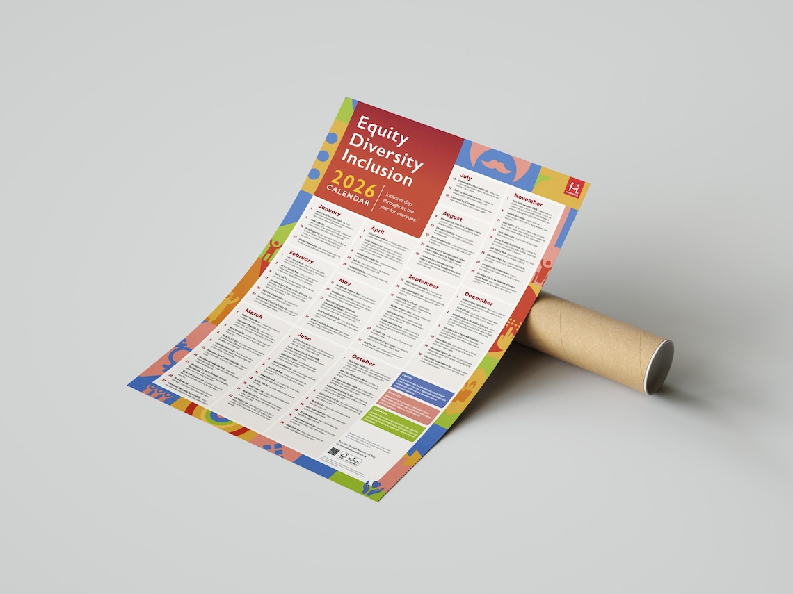 Equity Diversity Inclusion (EDI) Calendar 2026 | A2 Poster | Planner - Etsy UK
