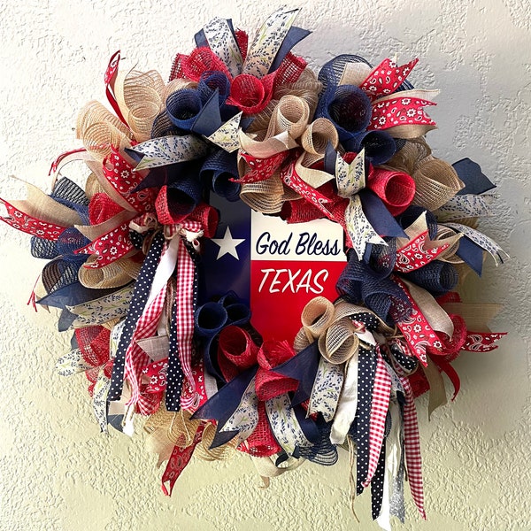 Texas Wreath - Etsy