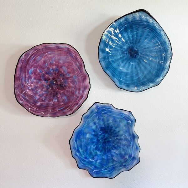 Blown Glass Platter - Etsy