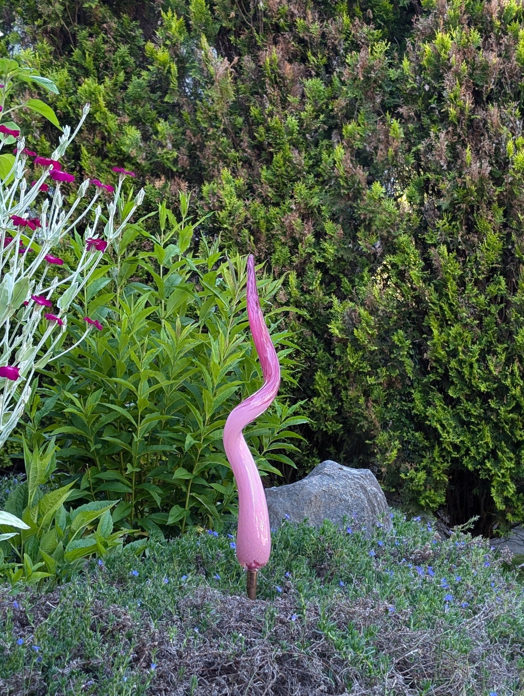 MALA 944 F Pink/pink 2 Tone Opaque Fade to Transparent Glass Garden ...