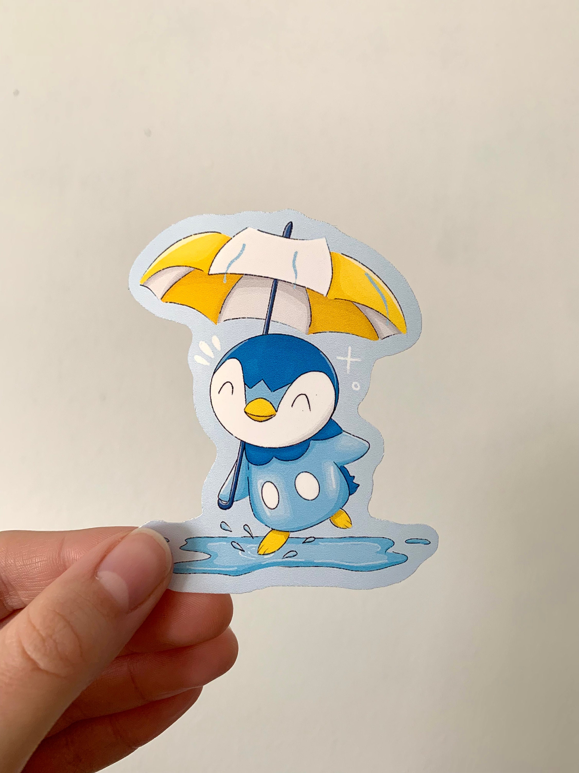 Piplup Puddle Sticker | Etsy