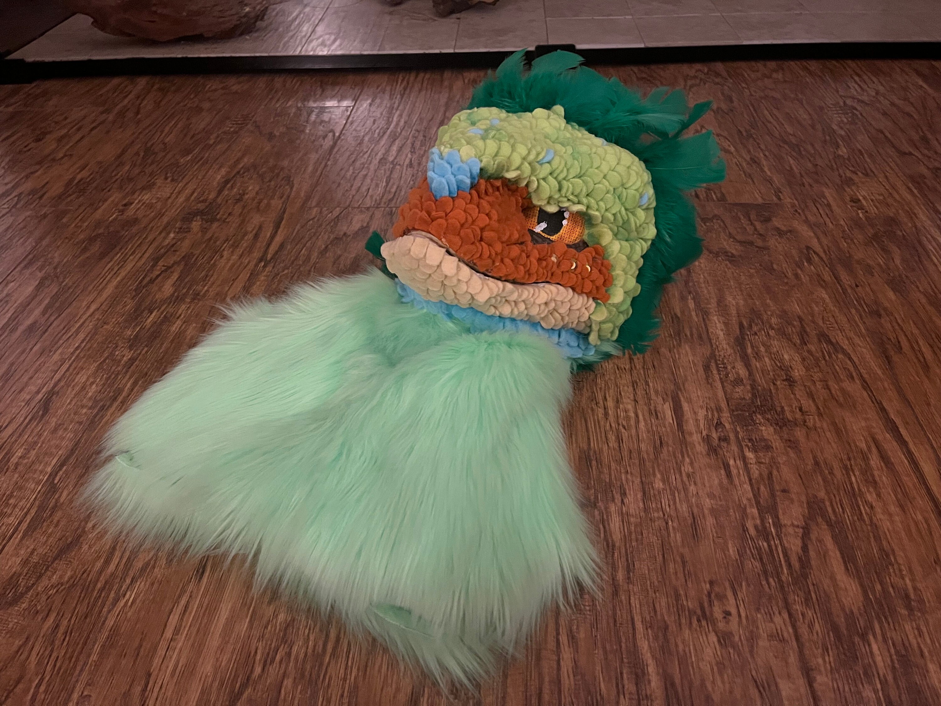 Pre-made Spring Fever Dino Mask - READ DESC - Etsy