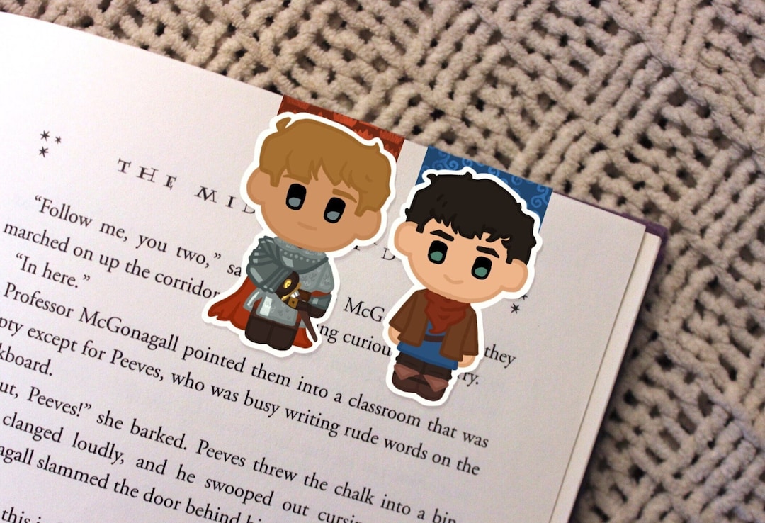 Arthur and Merlin Merlin Inspired Magnetic Bookmarks - Etsy