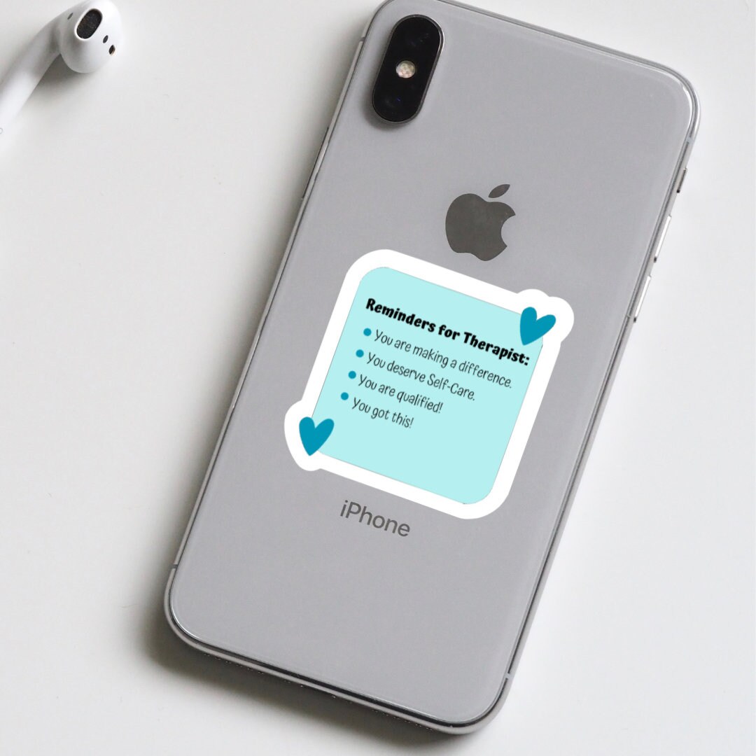 Reminders for Therapist Vinyl Sticker | Therapist Appreciation Gift - Etsy