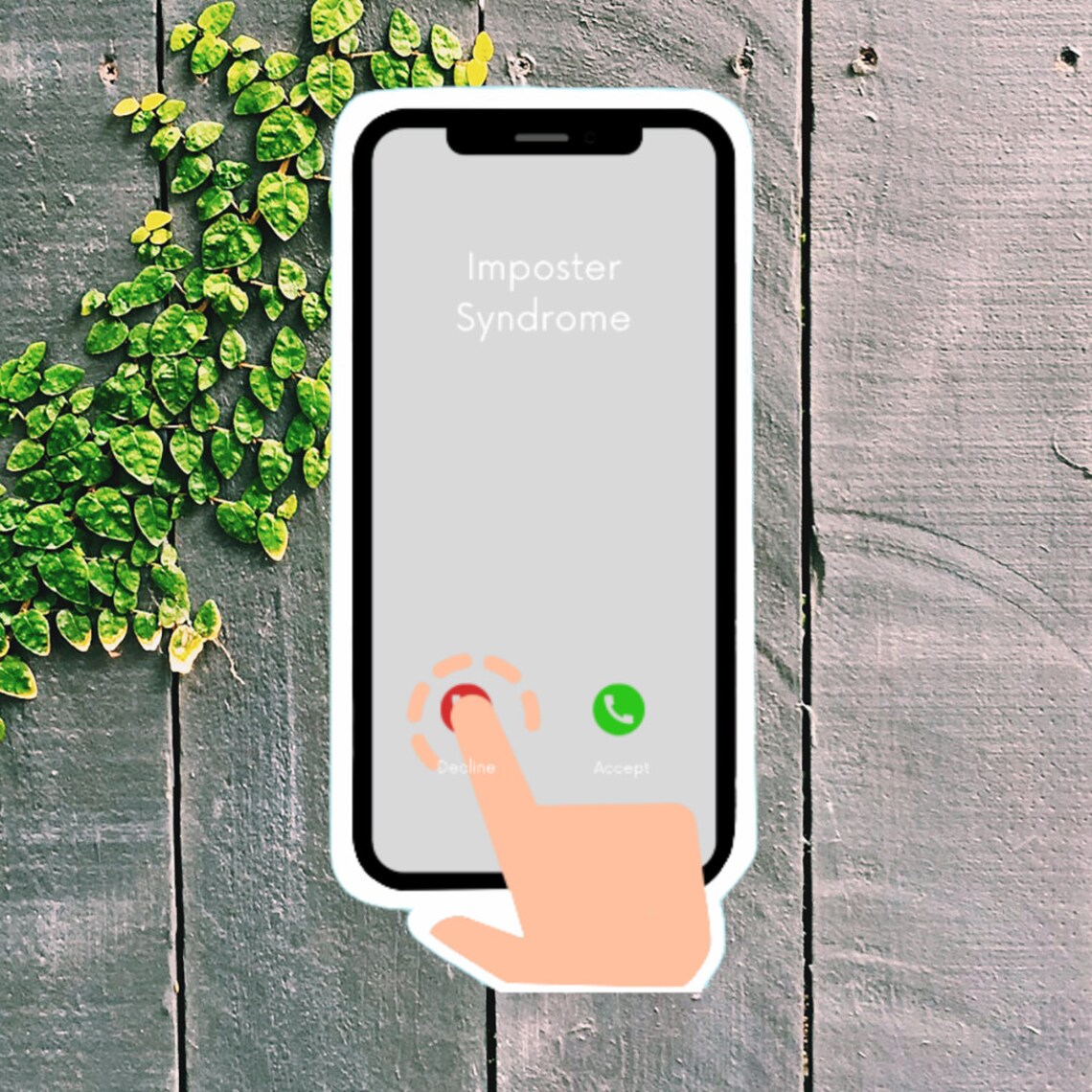 Imposter Syndrome Decline Sticker - Etsy